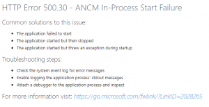 How to Fix ANCM In-Process Start Failure ASP.NET Core - ASP.NET Hosting Tips & Guides