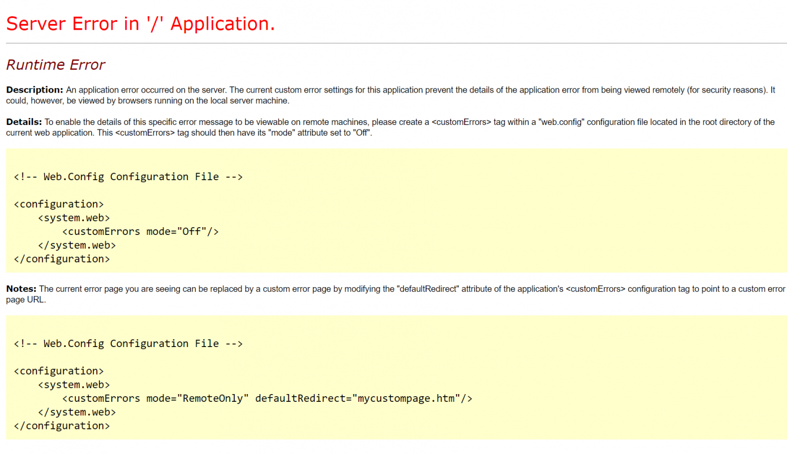 How to Fix Server Error in Application in ASP.NET - ASP.NET Hosting Tips & Guides