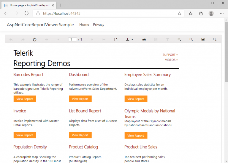 How to Use Telerik HTML5 Report Viewer in ASP.NET Core - ASP.NET ... How to Use Telerik HTML5 Report Viewer in ASP.NET Core - ASP.NET ...