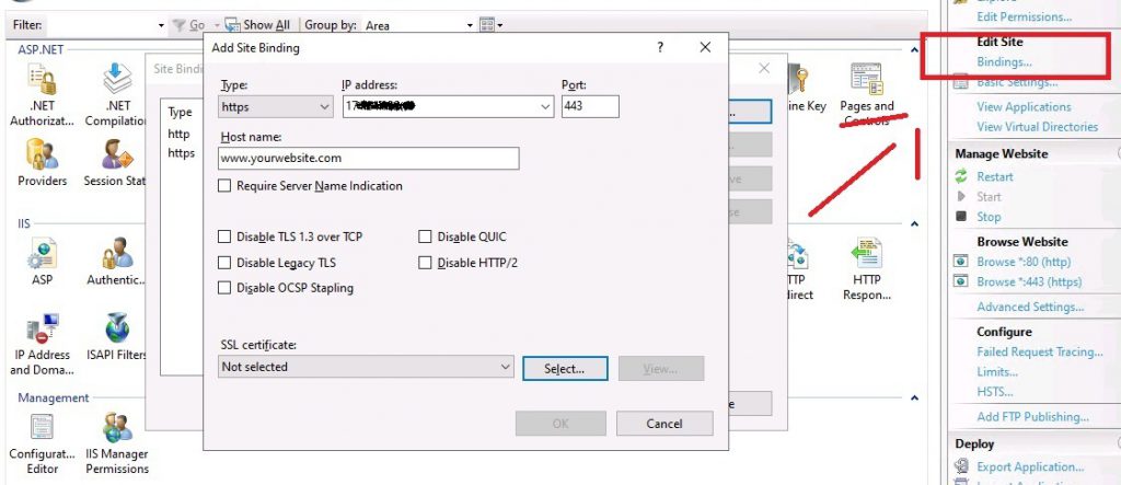 Steps to Migrate HTTP to HTTPS in IIS - ASP.NET Hosting Tips & Guides